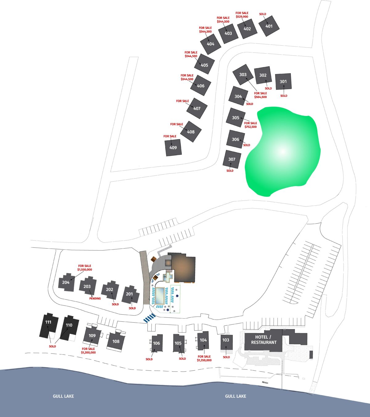 Resort Amenities at Quaterdeck Resort on Gull Lake